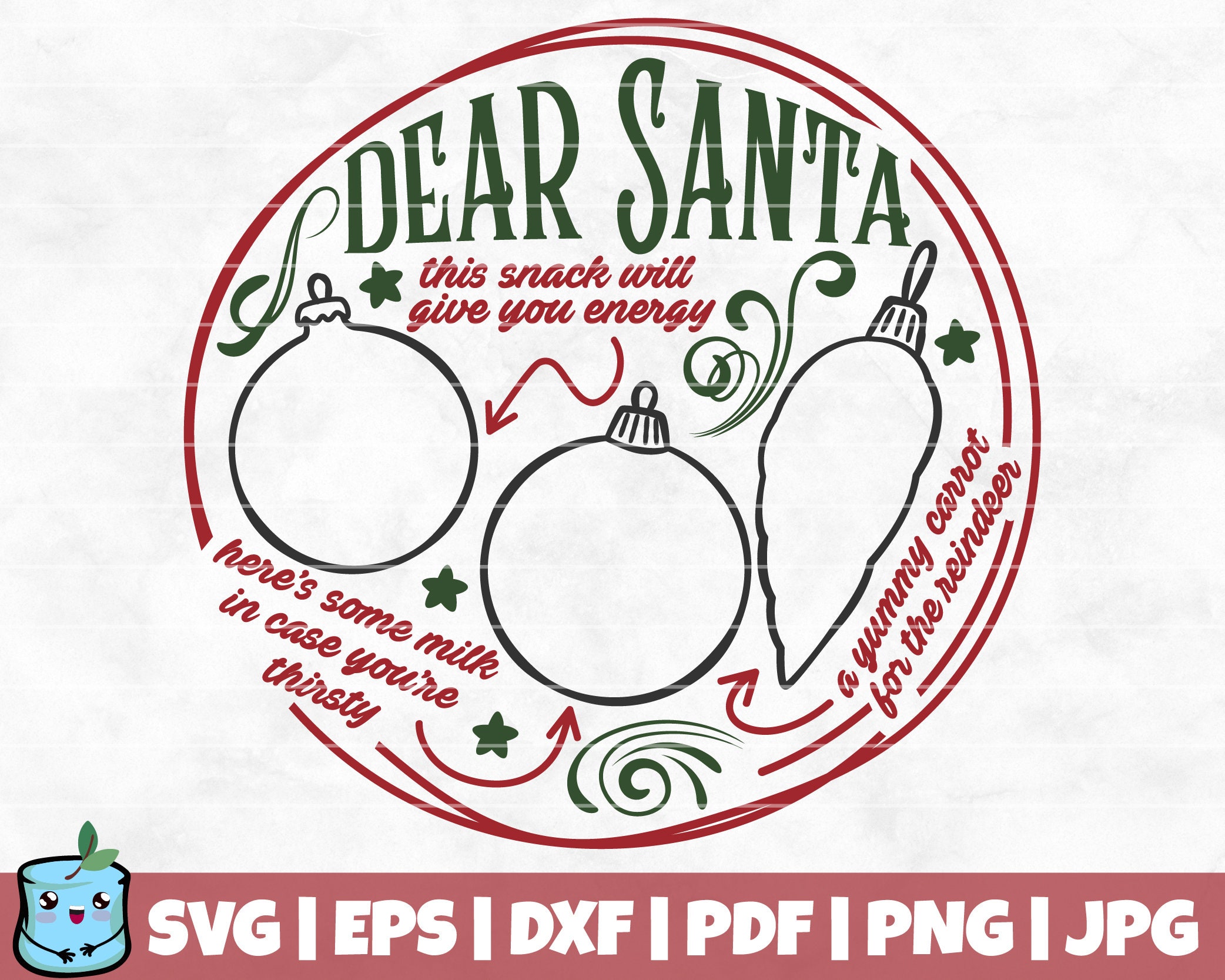 Santa Claus Tray SVG Bundle Christmas Tray Cut File - Etsy