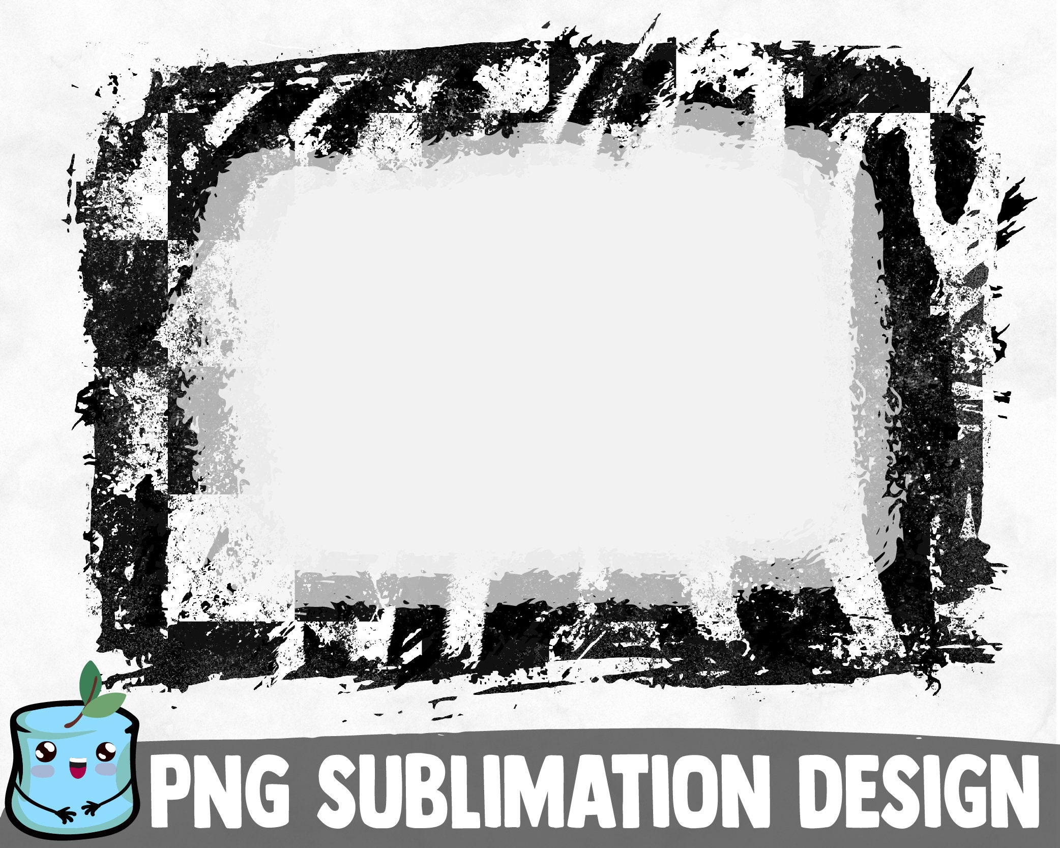 Bleached Sublimation Frames Bundle | Distressed Frames PNG Print ...