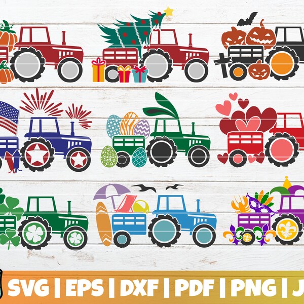 Tractor Svg - Etsy