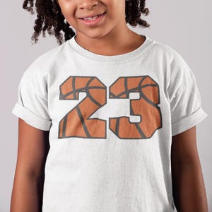 Basketball Numbers SVG Cut File, Custom Basketball Numbers SVG for ...