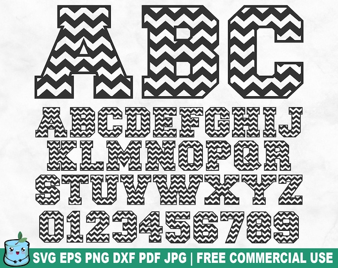 Chevron Letters Svg, Chevron Alphabet Svg, Chevron Font Svg, Chevron ...