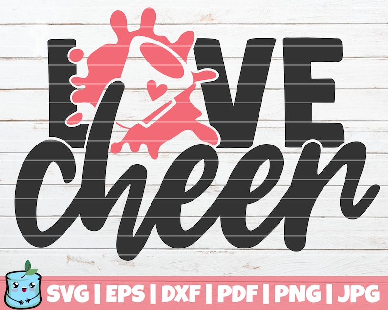 Love Cheer SVG Cut File Commercial Use Instant Download | Etsy