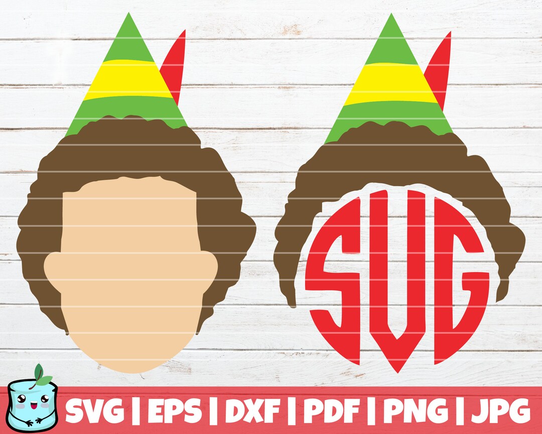 Elf Monogram SVG Cut File Instant Download Commercial Use Vector Clip ...