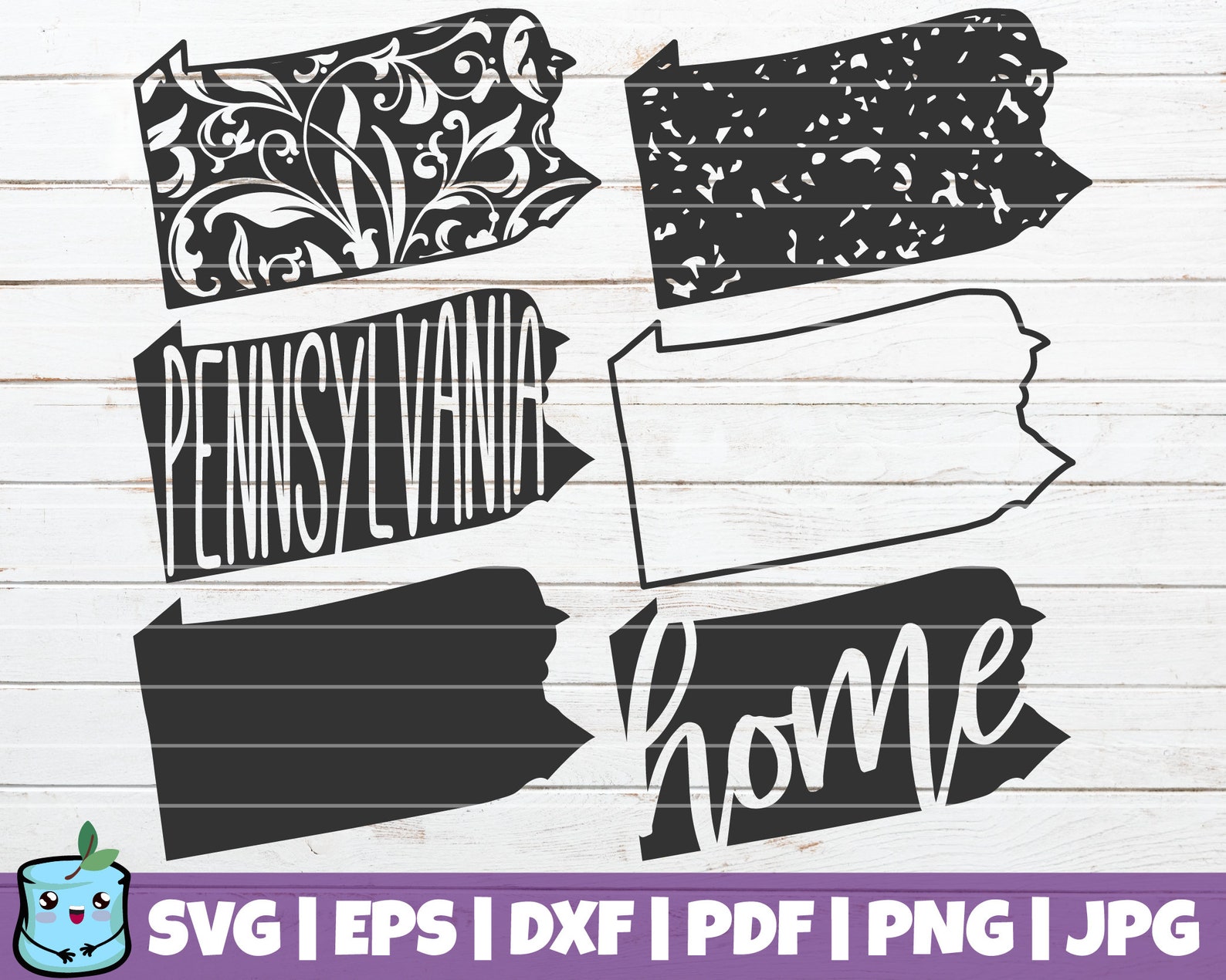 Pennsylvania State SVG Bundle SVG Cut Files Commercial Use - Etsy Canada