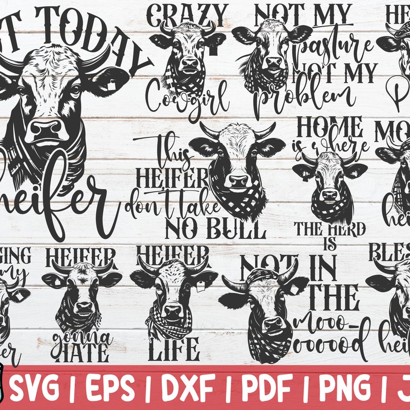 Heifer Svg - Etsy