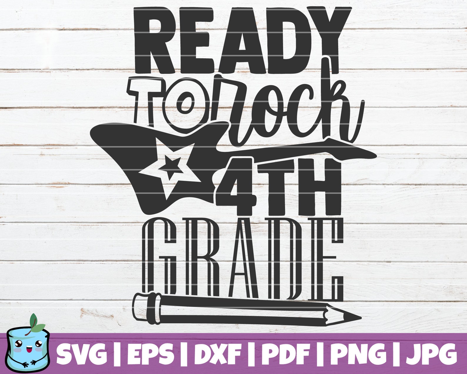 Ready to Rock 4th Grade SVG Cut File Back to School SVG - Etsy