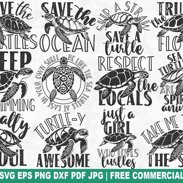Sea Turtle Svg - Etsy