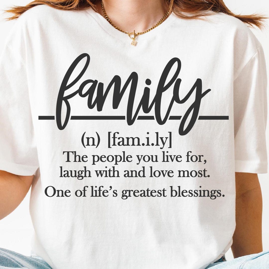 Family Definition PNG SVG Cut File, Friends Family Definition Svg for ...