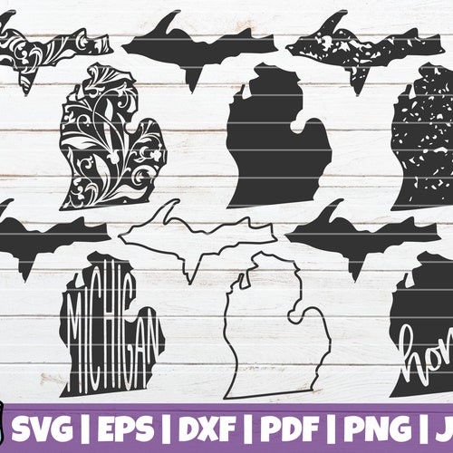 Michigan State SVG / Cut File / Cricut / Clip Art / Commercial - Etsy