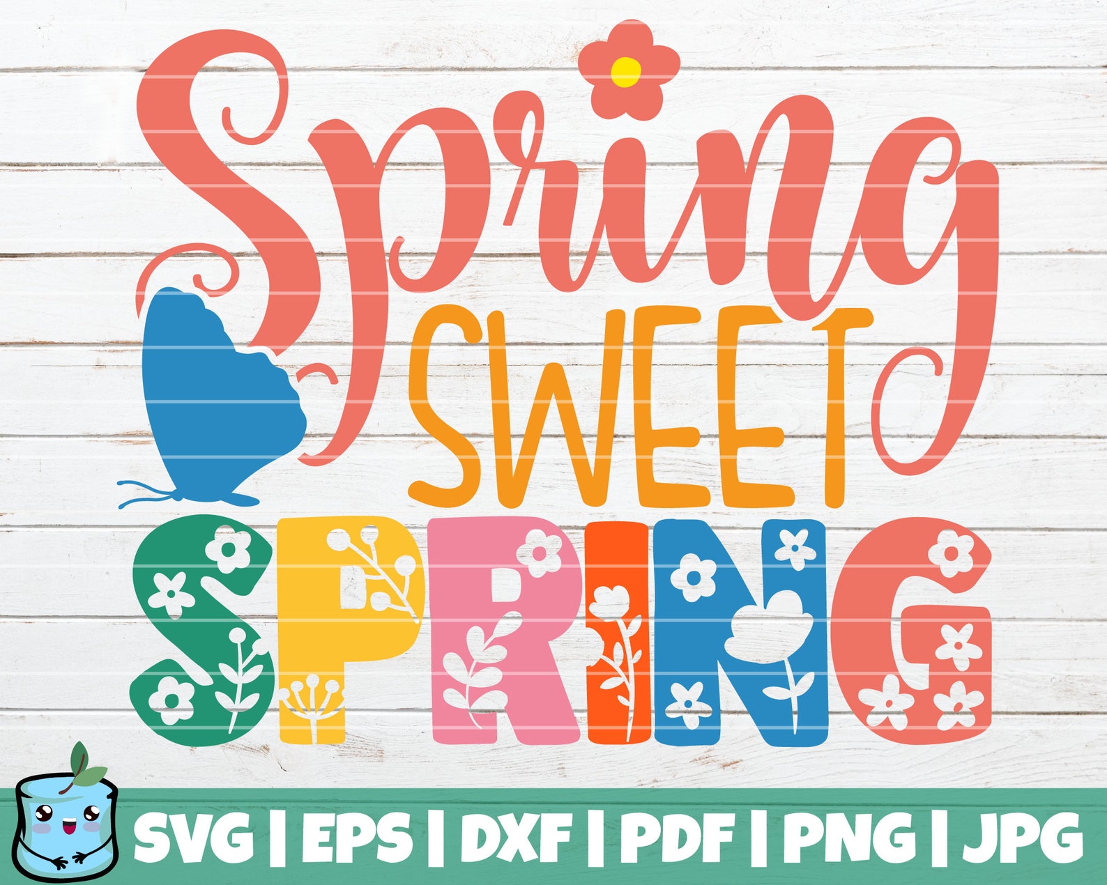 Spring SVG Bundle Spring Flowers SVG Cut Files Commercial - Etsy
