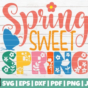 Spring SVG Bundle Spring Flowers SVG Cut Files Commercial Use Printable ...