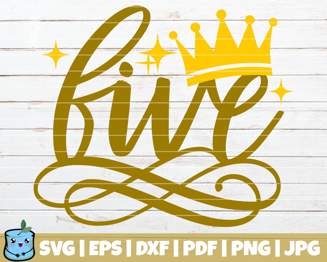 Princess Number Five SVG Cut File Commercial Use Instant Download ...