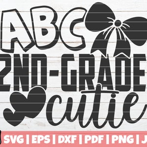 2nd Grade SVG Bundle | Second Grade Shirt Print SVG Cut Files ...