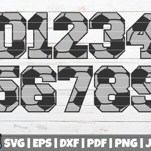 Sports Numbers SVG Bundle SVG Cut File Commercial Use Instant Download ...
