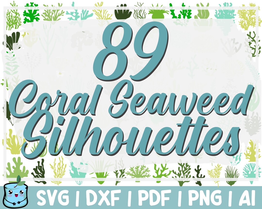 Coral Seaweed SVG Bundle Corals SVG Cut Files Instant Download ...