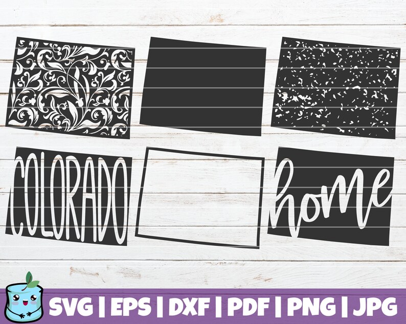Colorado State SVG Bundle SVG Cut Files Commercial Use - Etsy