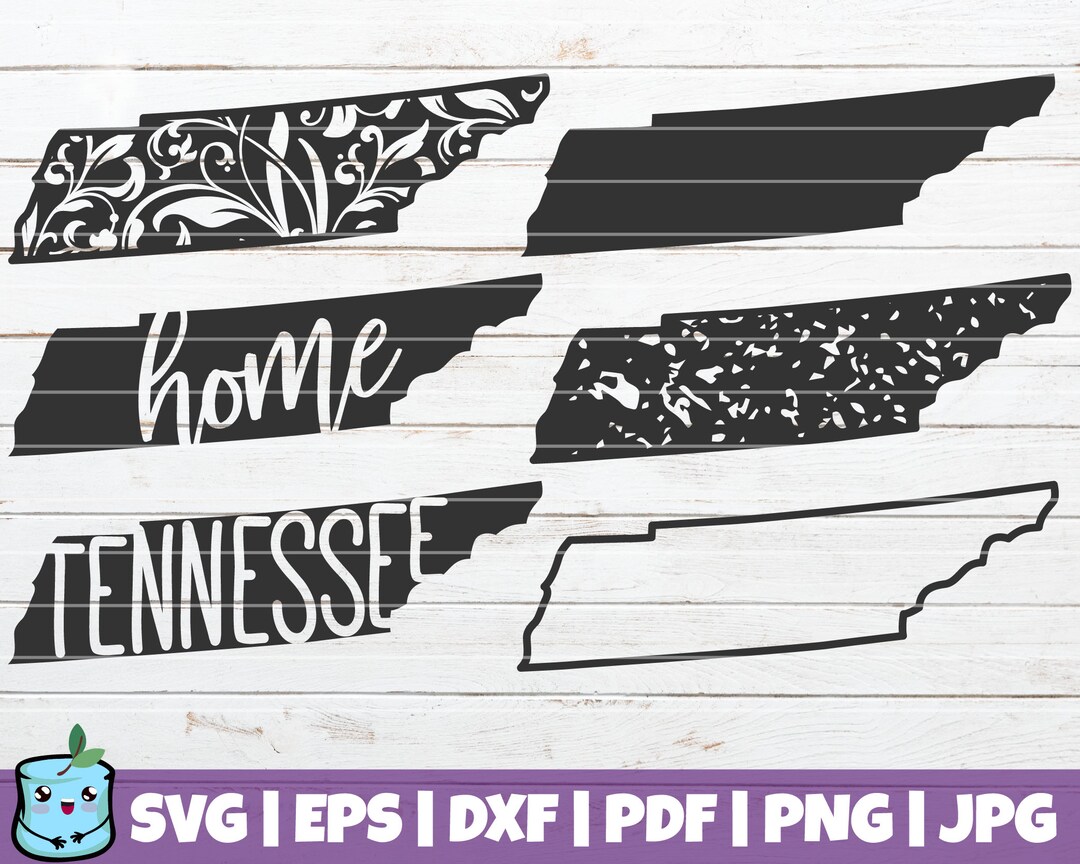Tennessee State SVG Bundle SVG Cut Files Commercial Use Instant ...