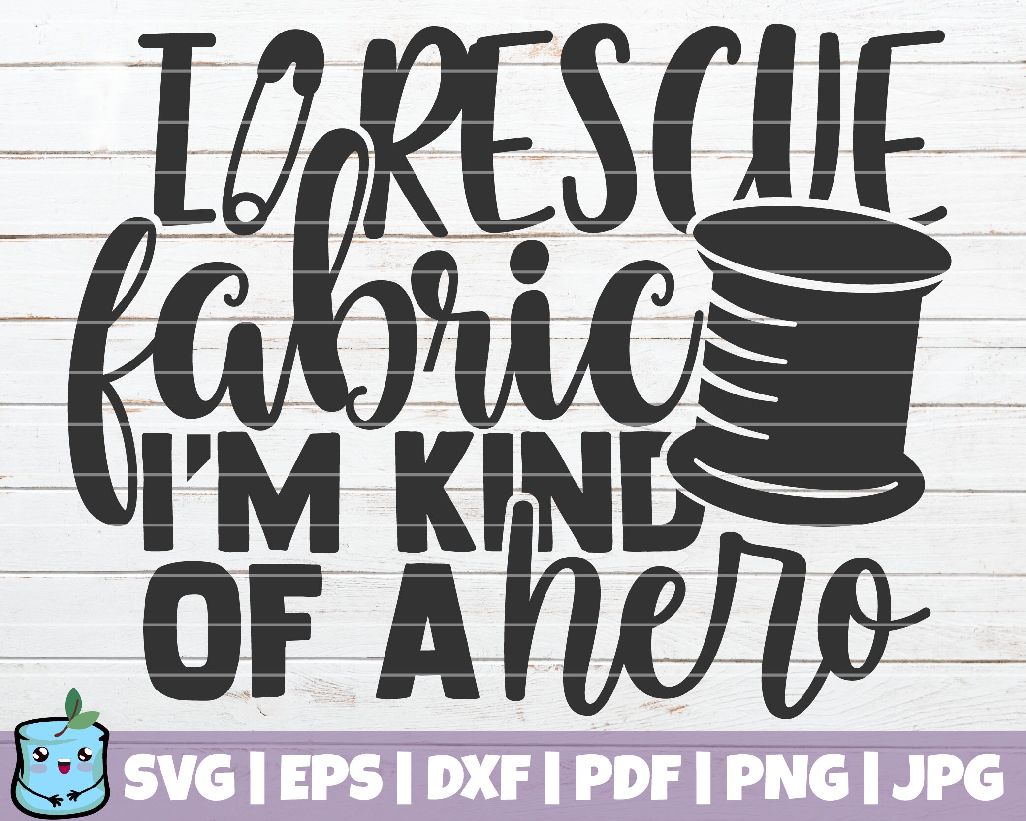 I Rescue Fabric I'm Kind of A Hero SVG Cut File Instant | Etsy