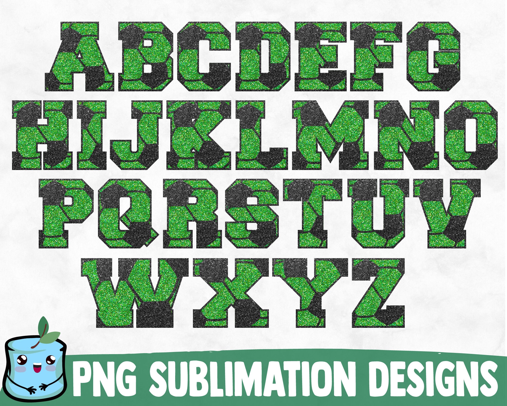 Glitter Soccer Sublimation Numbers 26 Soccer Numbers Sublimation PNG ...