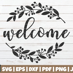 Welcome SVG Cut File Commercial Use Instant Download | Etsy