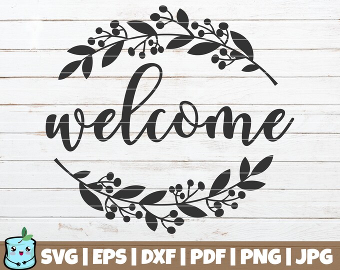 Welcome SVG Cut File Commercial Use Instant Download - Etsy