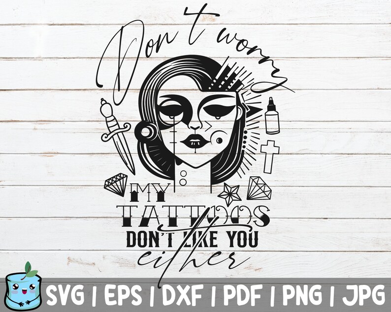 Tattoo Girl SVG Bundle SVG Cut Files Instant Download - Etsy