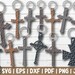 Crosses Key Fob SVG Bundle | Cross Keychains SVG Templates | Commercial ...