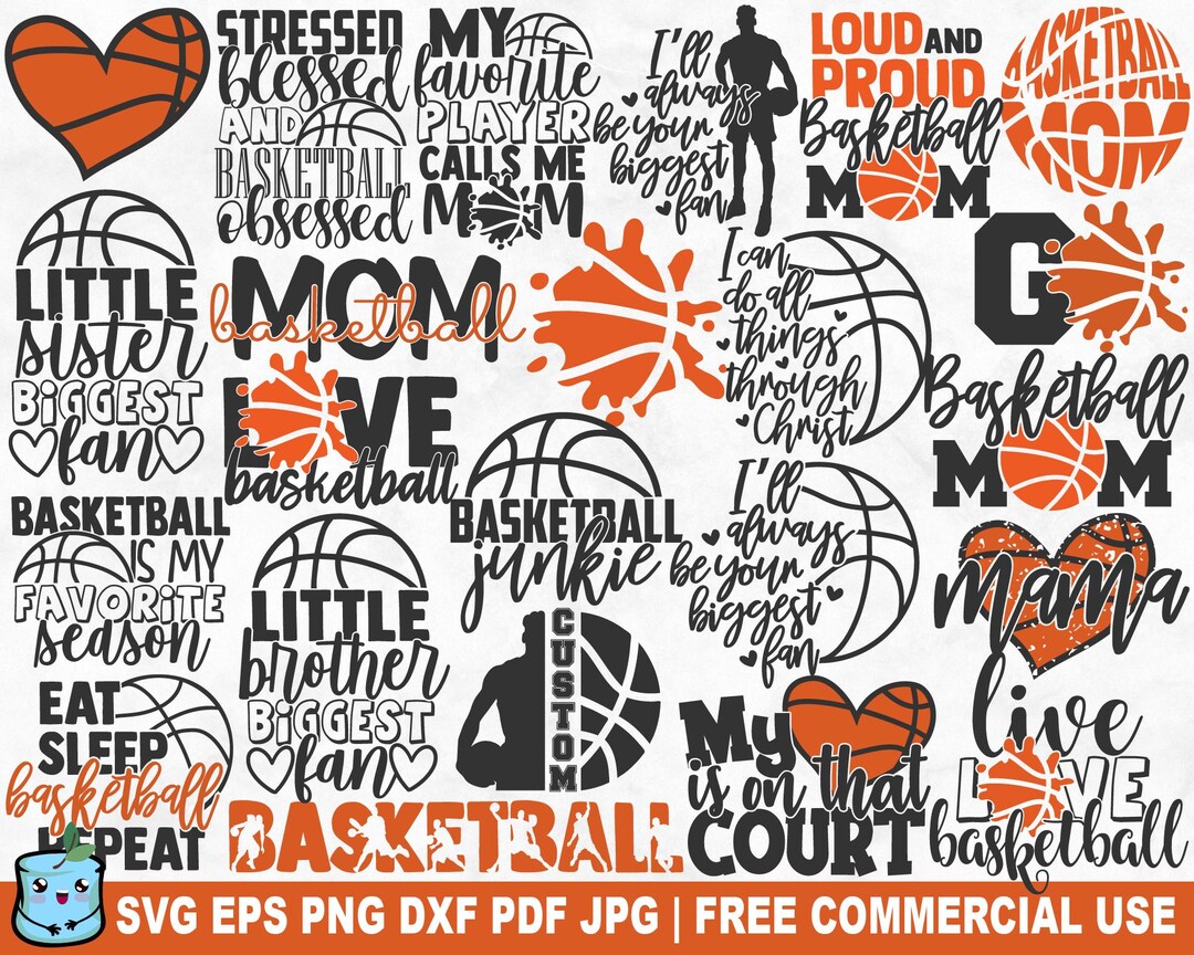 Basketball SVG Bundle | Love Basketball SVG Cut Files | Commercial ...