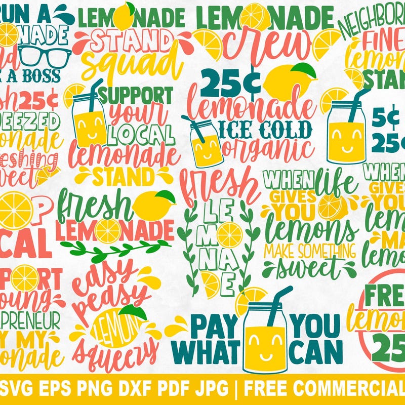 Lemonade Svg - Etsy
