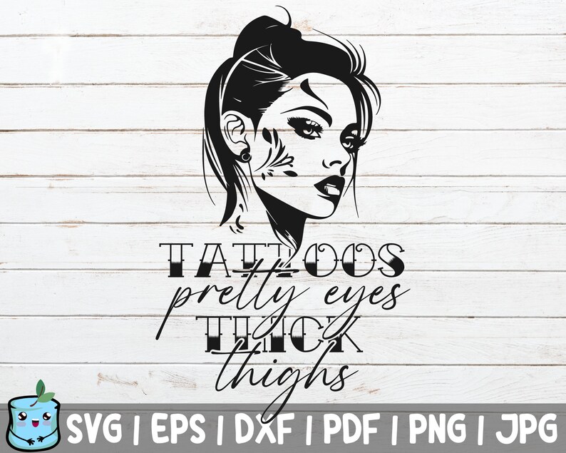 Tattoo Girl SVG Bundle SVG Cut Files Instant Download - Etsy