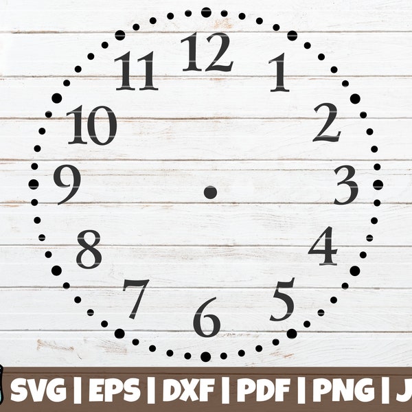 Clock Svg - Etsy