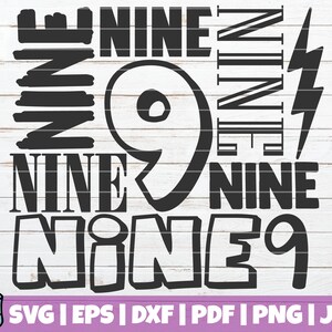 Numbers SVG Bundle SVG Cut Files Commercial Use Instant Download ...