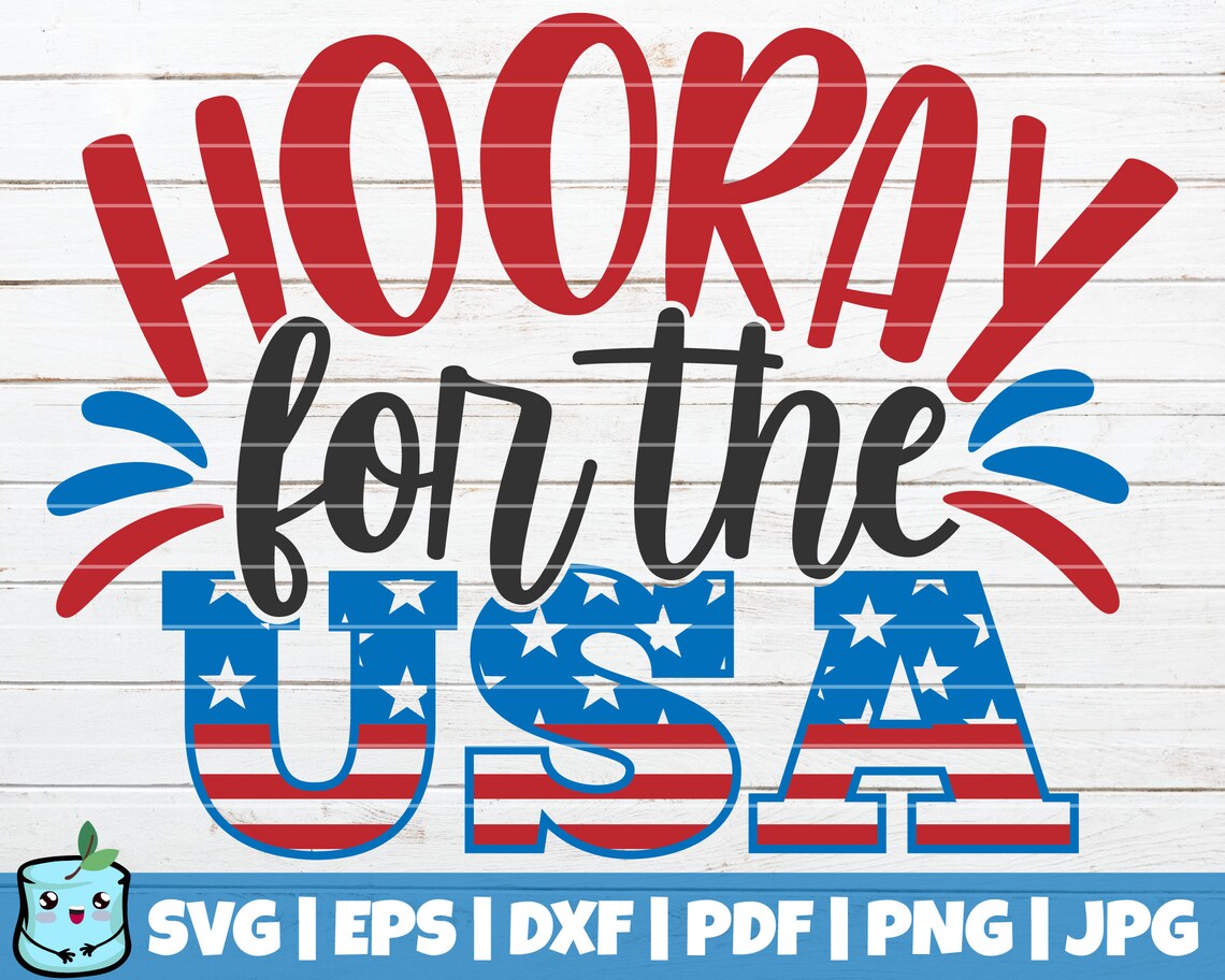 Hooray for the USA SVG Cut File Commercial Use Printable - Etsy