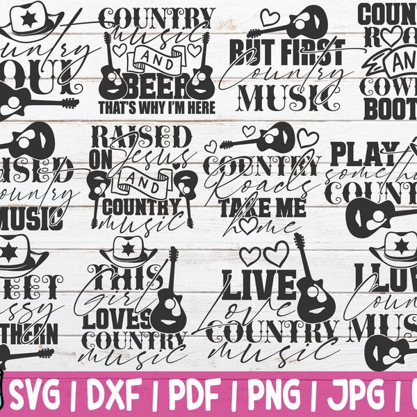 Country Music Svg - Etsy