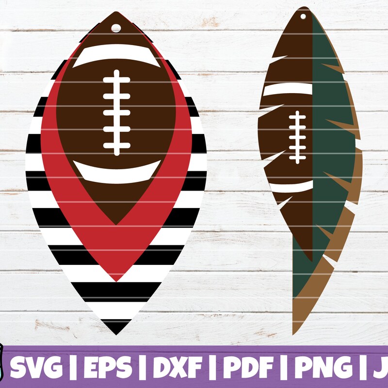 Football Earring Template - Etsy