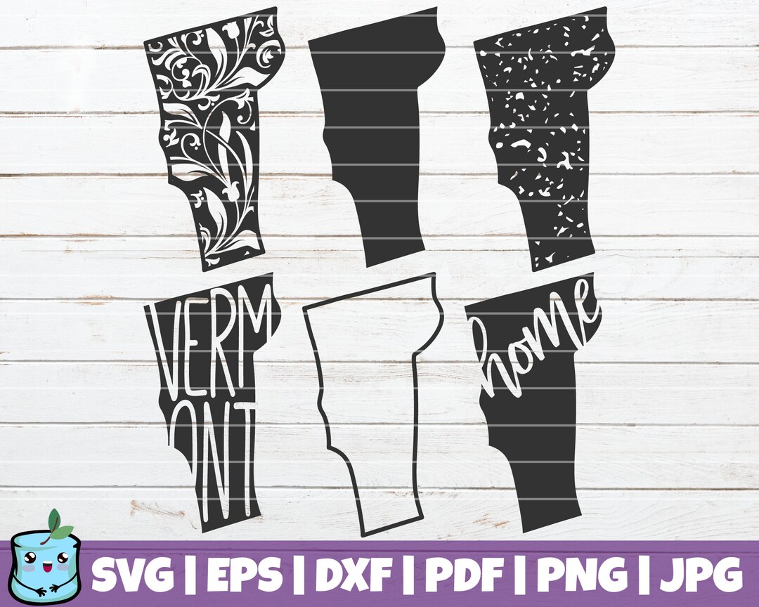 Vermont State SVG Bundle SVG Cut Files Commercial Use Instant Download ...