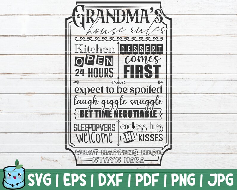House Rules SVG Bundle Family Rules SVG Cut Files - Etsy