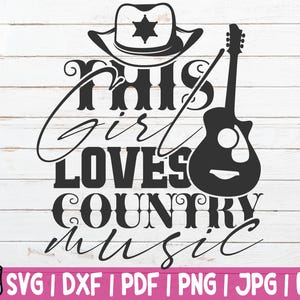 Country Music SVG Bundle American SVG Cut File Instant Download ...