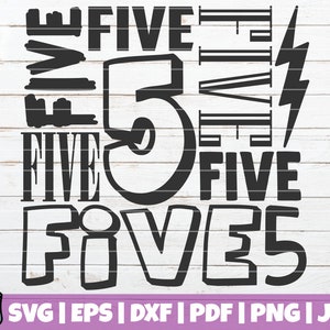Numbers SVG Bundle SVG Cut Files Commercial Use Instant Download ...