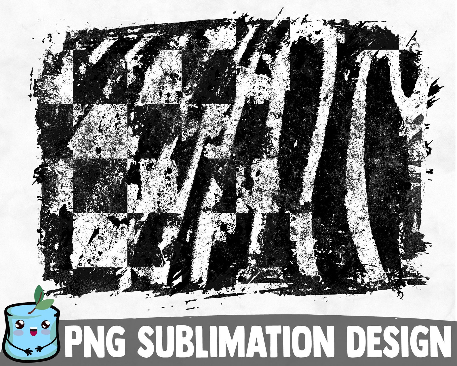 Distressed Checkered Zebra Sublimation Background Zebra Print ...