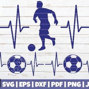 Sports Heartbeat SVG Bundle | SVG Cut Files | Commercial Use | Instant ...