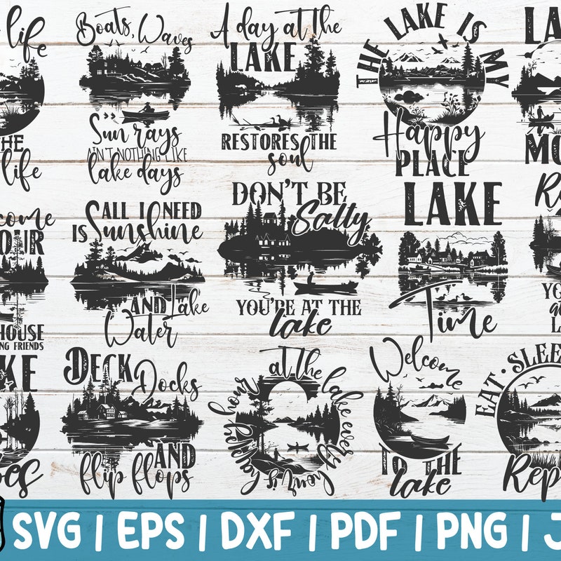 Lake Svg - Etsy