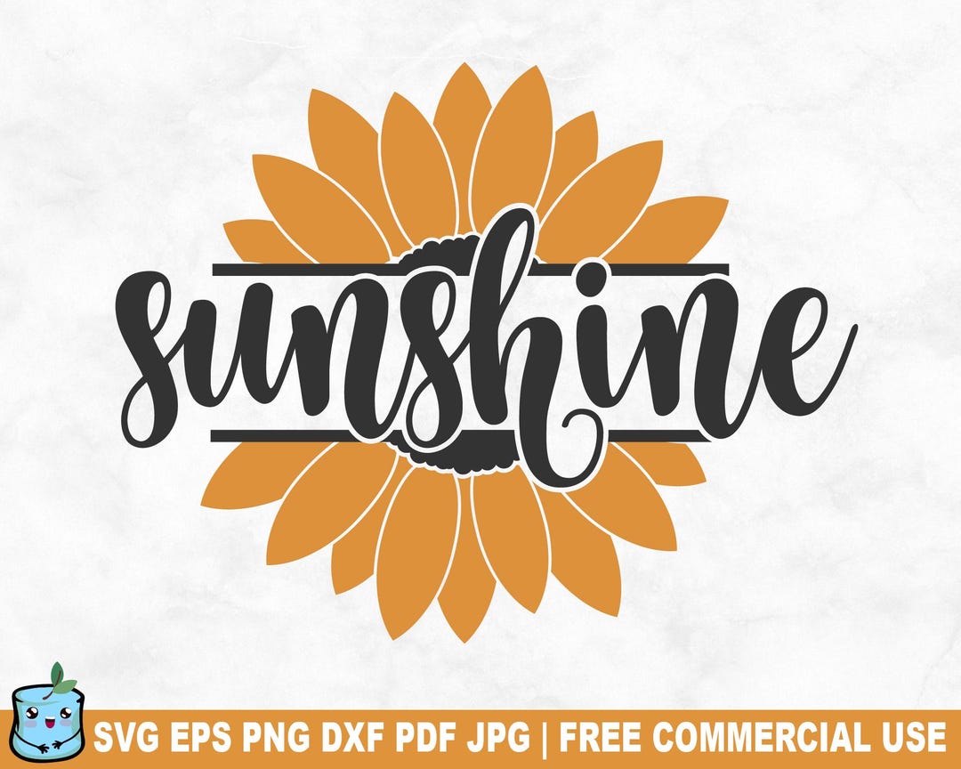 Sunflower Sunshine SVG Cut File, Summer Fall Sunflower SVG for Cricut ...