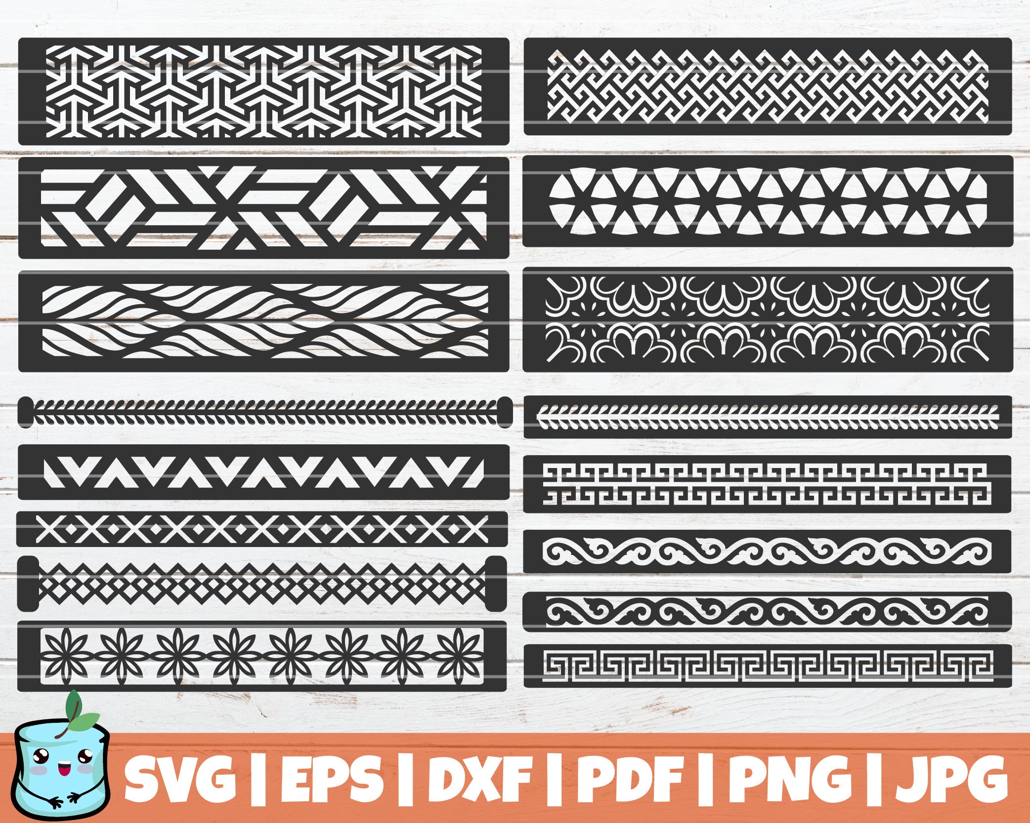 Leather Bracelets SVG Bundle SVG Cut Files commercial use | Etsy
