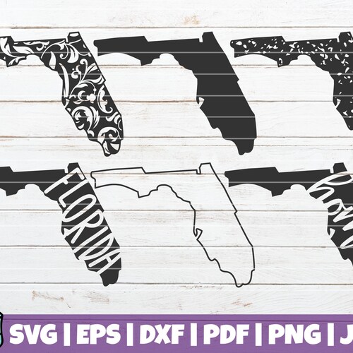 Florida State SVG Bundle SVG Cut Files Commercial Use - Etsy
