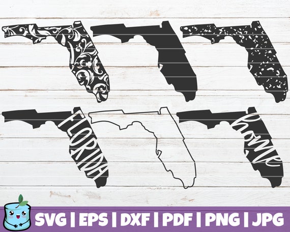 Florida State SVG Bundle SVG Cut Files Commercial Use - Etsy