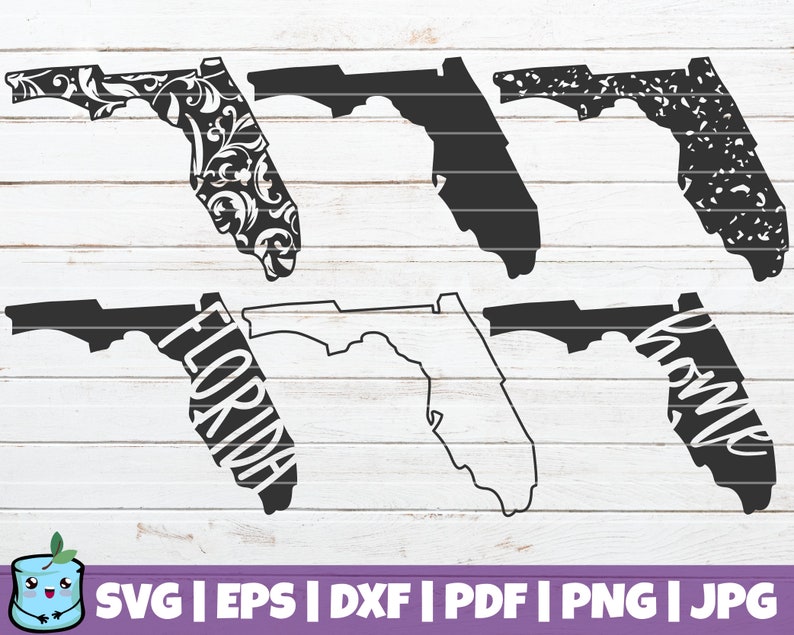 Florida State SVG Bundle SVG Cut Files Commercial Use - Etsy
