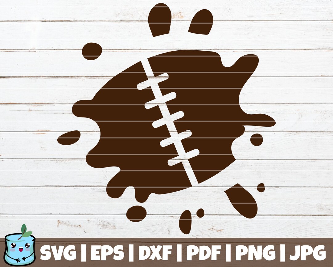 Splash Football SVG Cut File Football SVG Commercial Use Instant ...