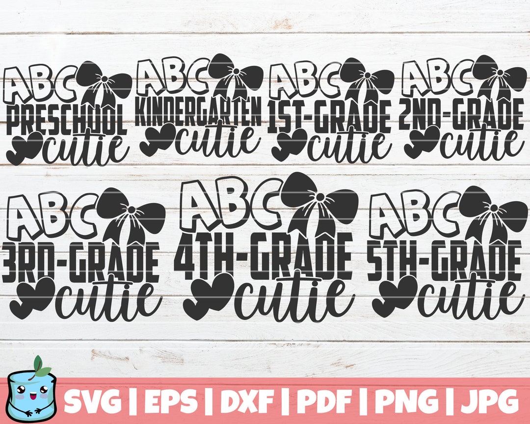 School Cutie SVG Bundle Back to School SVG Cut Files Commercial Use ...