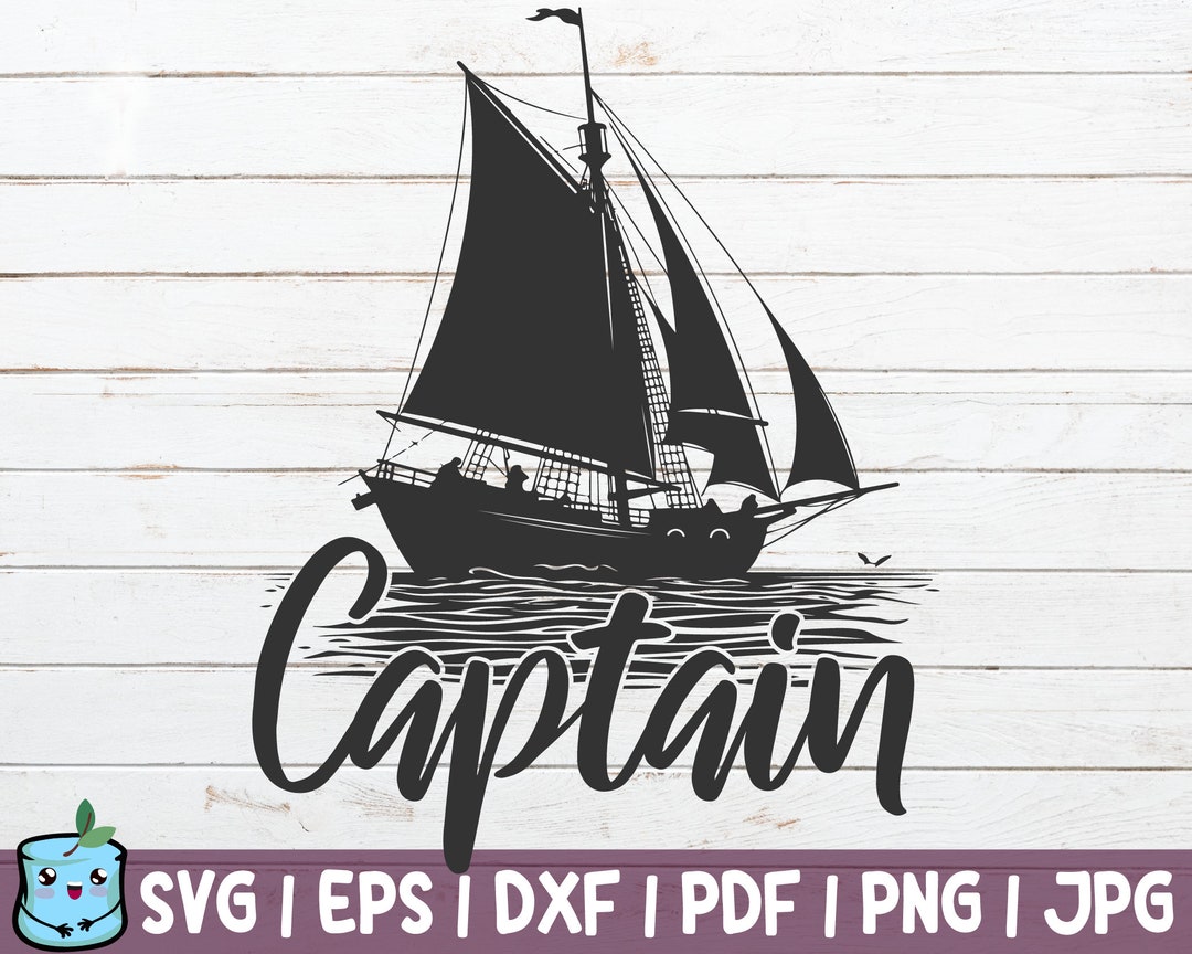 Captain SVG Cut File Commercial Use Instant Download - Etsy
